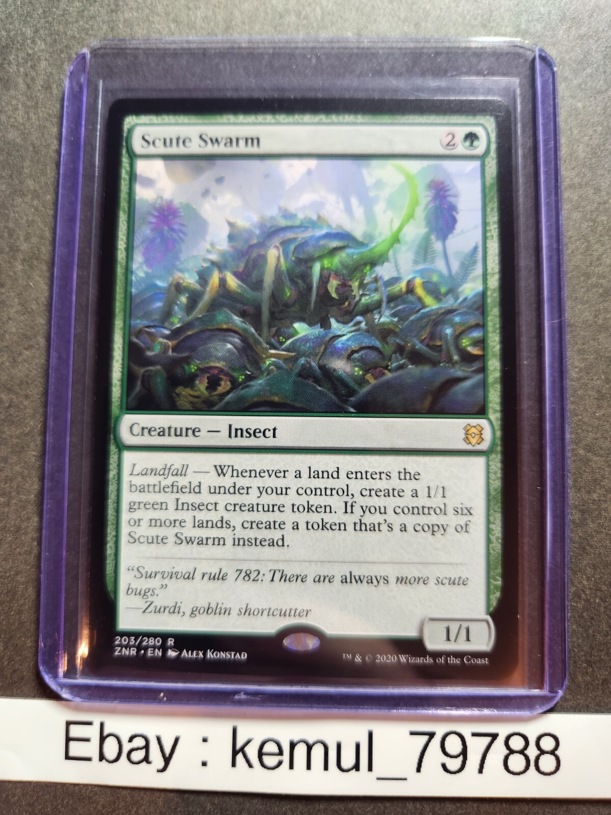 MTG Scute Swarm Zendikar Rising 203/280 Regular Rare | eBay