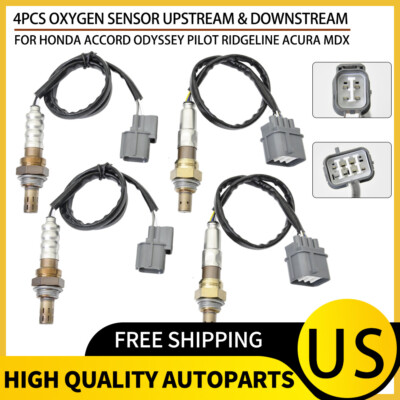 Set 4 O2 Oxygen Sensor for Honda Pilot 2005-2008 3.5L V6 Upstream ...