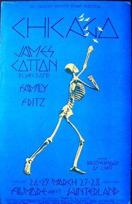 CHICAGO BG 225 FILLMORE concert poster 1970 DAVID SINGER BILL GRAHAM | eBay