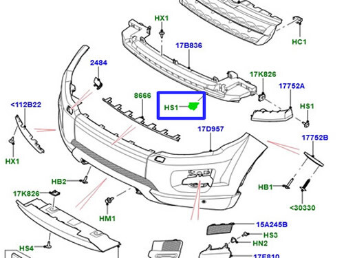 GENUINE LAND ROVER FRONT & REAR BUMPER SCREW EVOQUE SET OF 10 NEW ...