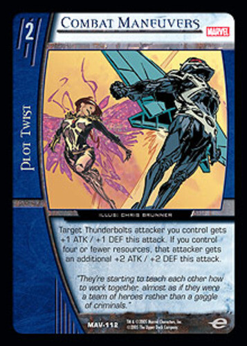 VS System: Combat Maneuvers - Foil [Played] Marvel The Avengers TCG CCG ...