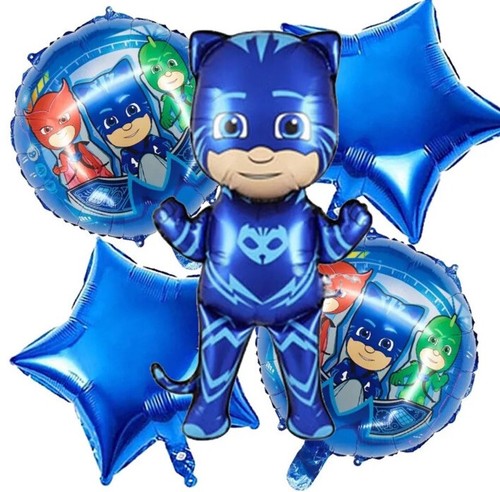 PJ Masks Catboy Foil Balloons (5pcs) Helium Quality Blue Stars Party ...