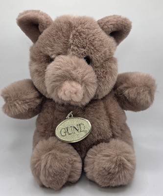 Gund Plush Dark Pink Pig 1986 Sits 7" Stuffed Animal Soft Toy | eBay