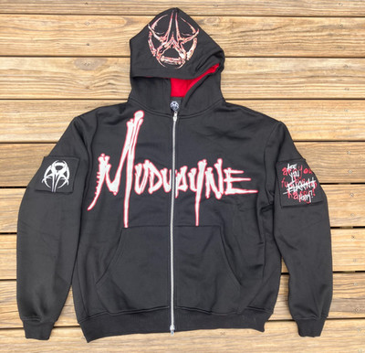 MUDVAYNE 2024 Tour Patch Sewn Embroidered Zip Hoodie Size Large | eBay