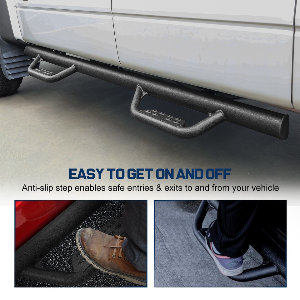 For 99-16 Ford F250 F350 F450 Superduty Crew Cab Running Boards Side ...