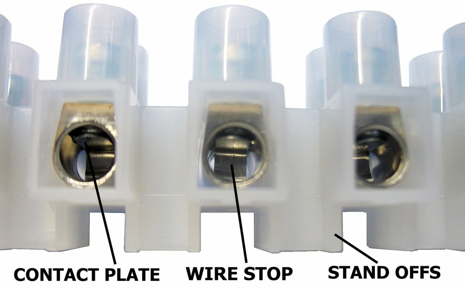 Euro Style 12 Pole Position Terminal Block 30A 30 Amp 600V UL Listed ...
