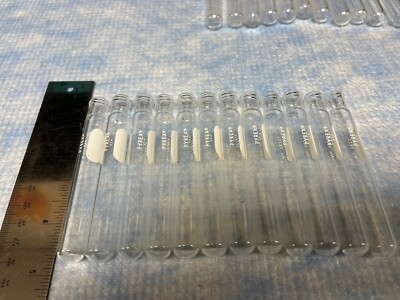 1 Dozen Pyrex Screw Top Test Tubes - With Caps, ~7.5 mL Volume | eBay