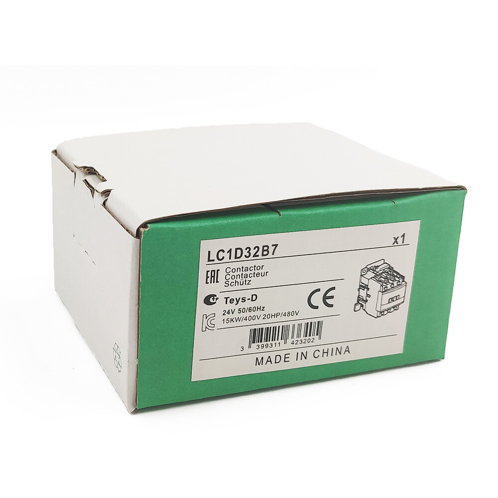 4PCS LC1D32B7 Contactor 24V coil replace Schneider contactor LC1D32B7 ...
