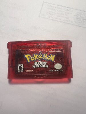 Pokemon Ruby Version Nintendo GBA Authentic Cartridge (Battery Needs ...