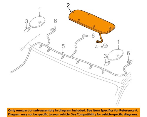 GM OEM Roof Lamps-Roof Lamp Assembly 15219564 | eBay