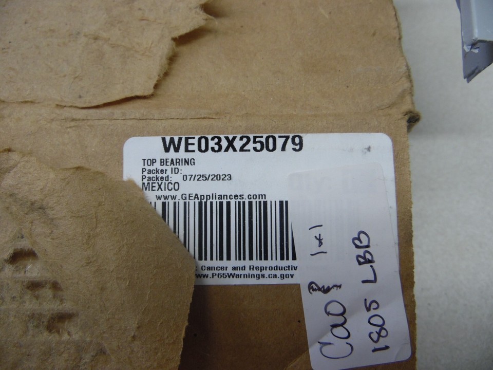 NOS GE DRYER BEARING REPLACEMENT WE03X25079 43694427340| eBay
