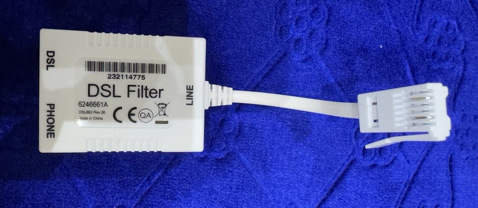 DSL microfilter Broadband Micro Filter Lead BT Inline RJ11 Phone ...