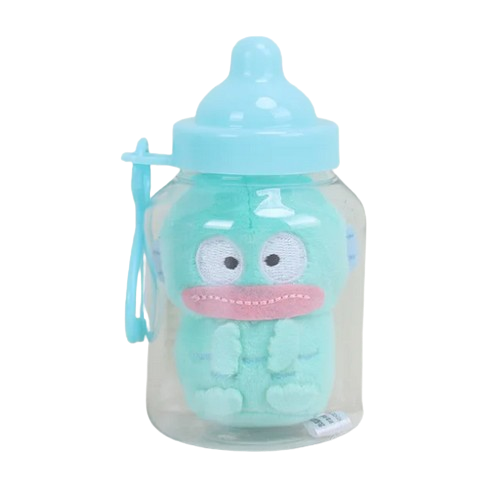 New Sanrio Hangyodon Plush Key Ring keychain Fish Baby Bottle Blue Bag ...