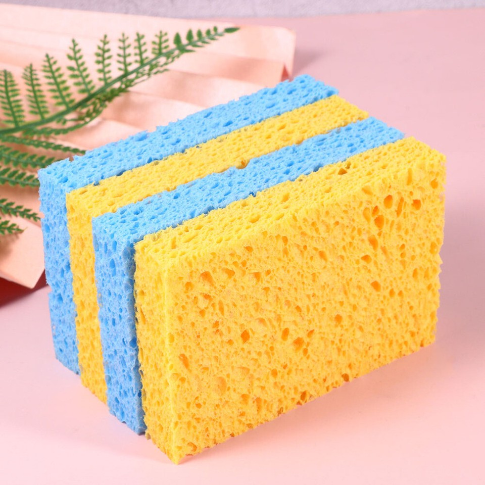 6 Pcs Sponge Powder Cleaning Melamine Washcloths Scourer to Scrub ...