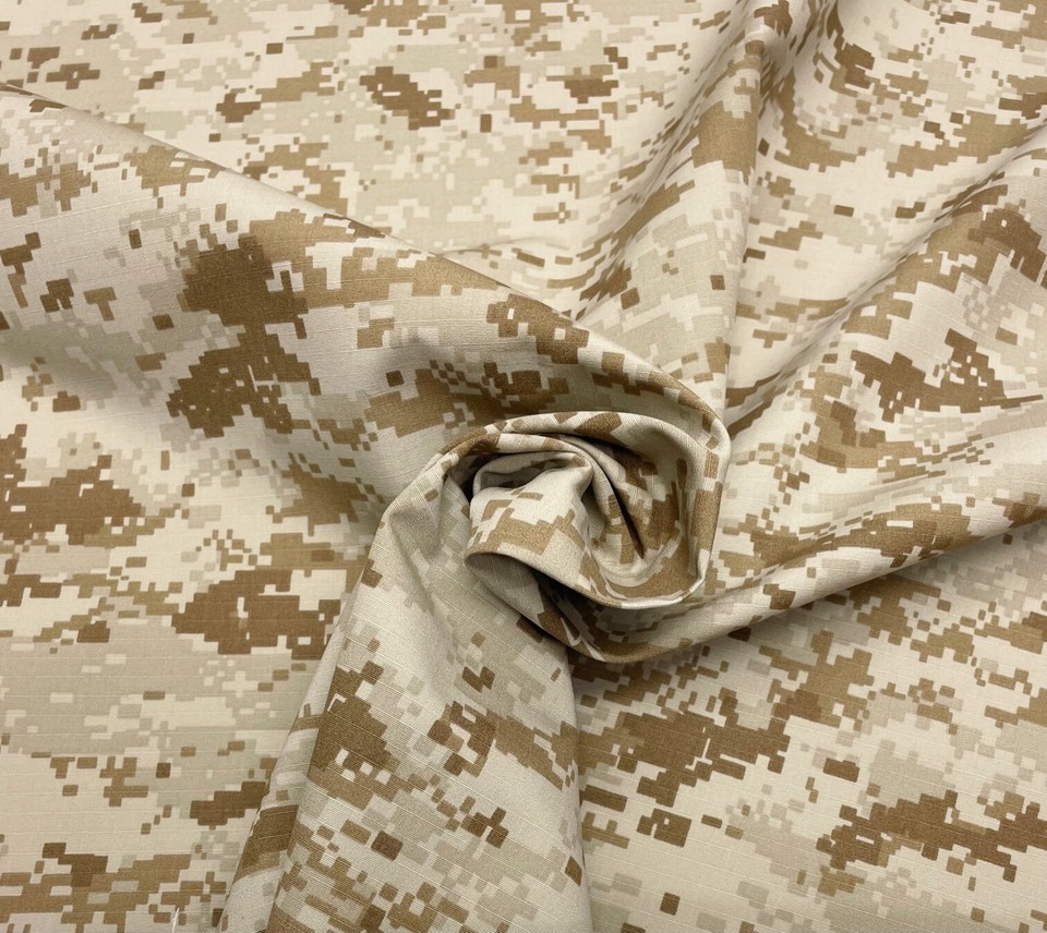 MARPAT DESERT NY/CO RIPSTOP Military Spec CAMO Apparel BY 1/2(0.5) YARD ...