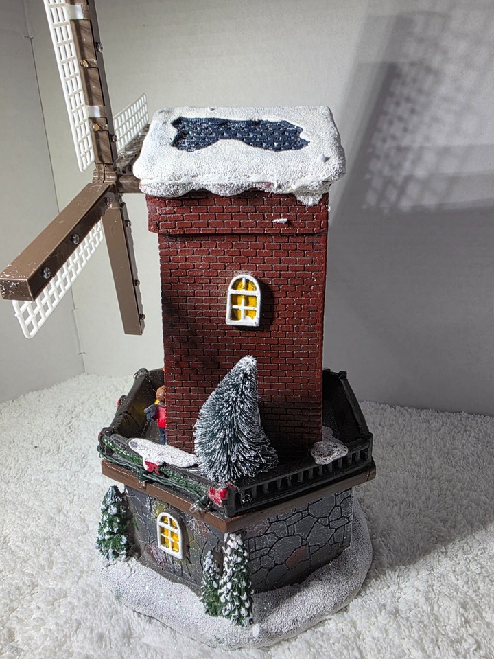 FG Square Animated Windmill With Music And LED Lights #289-1228 | eBay