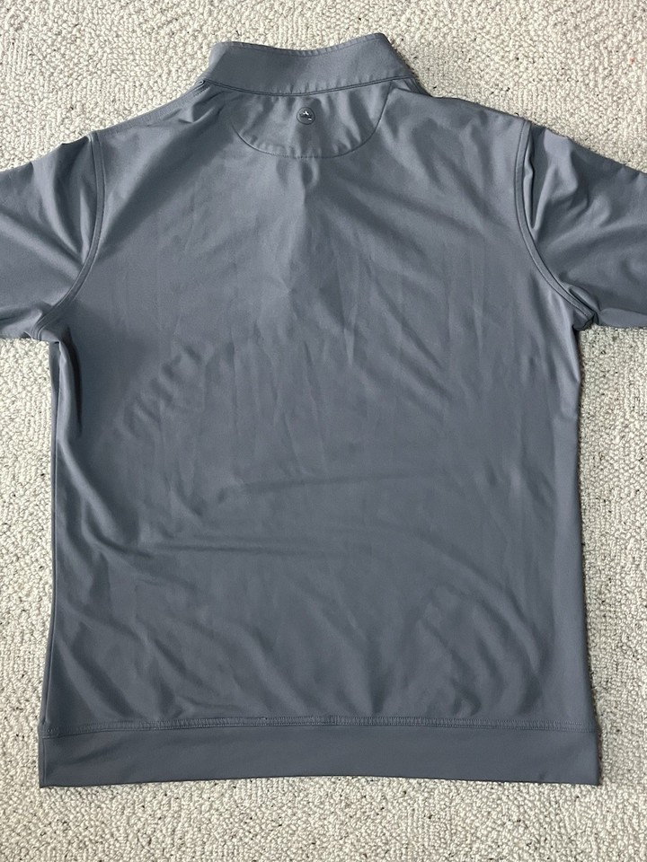 Peter Millar Perth Performance Quarterzip Pullover Mens Large Dark Gray ...