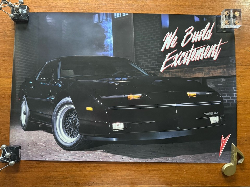 Vintage Pontiac Firebird Trans Am Poster We Build Excitement Promo ...