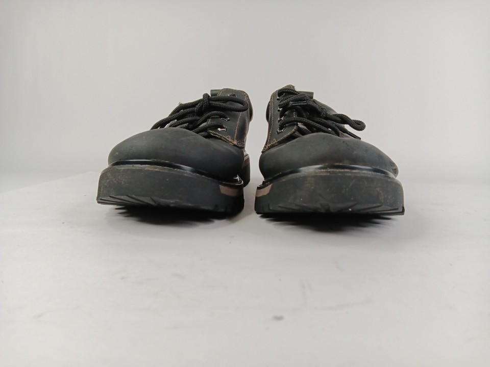 Skechers Tom Cats Shoe Black Oxford Leather Casual Round Toe Lace Up ...