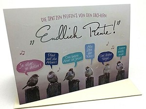 Karte Endlich Rente, schöne Glückwunschkarte für Rentner, Rentenkarte ...