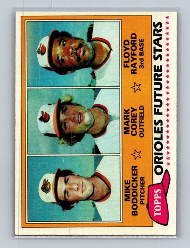 1981 Topps #399 Orioles Future Stars - Mike Boddicker / Mark Corey ...