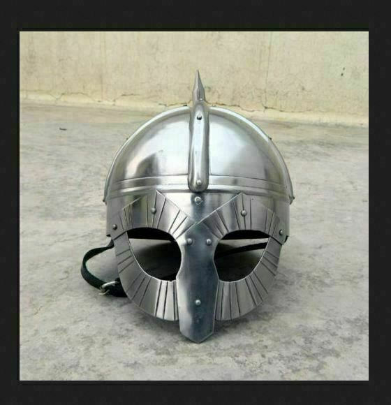 Medieval Viking Mask Helmet Deluxe Warrior Armor COLLECTIBLE H1 | eBay
