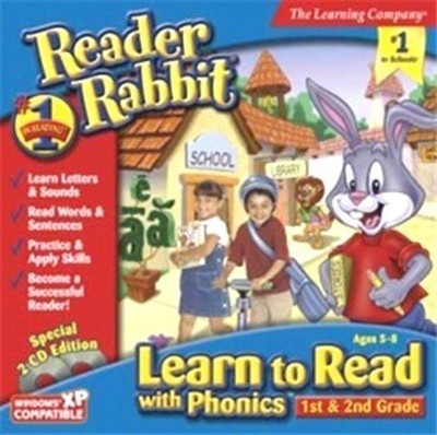 Reader Rabbit Learn to Read with Phonics 1st & 2nd New 2CD Learning ...