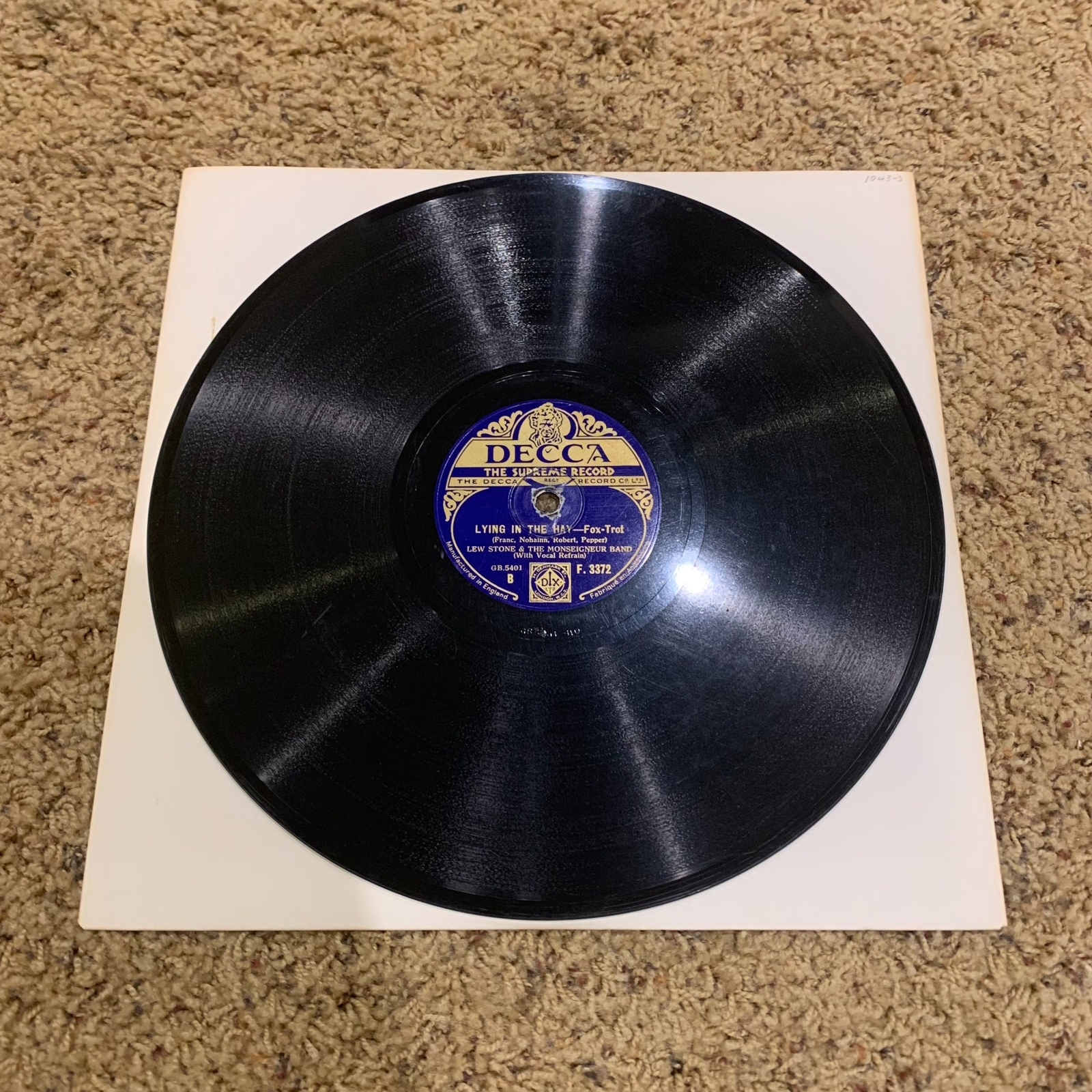 78 RPM Record Al Bowlly Lot Of 3 Jazz Discs Rare Shellac Lew Stone Ray ...