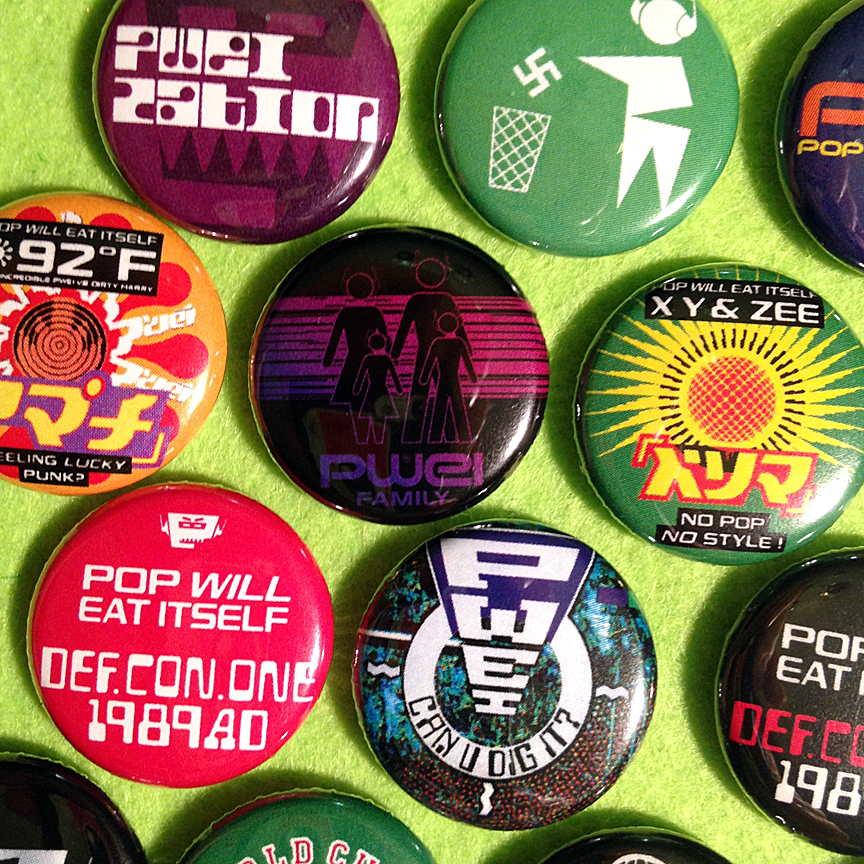 21 Pop Will Eat Itself 1" Buttons PWEI Clint Mansell Nine Inch Nails ...