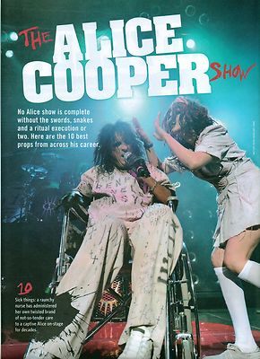 ALICE COOPER the show magazine PHOTO / Pin Up / Poster 11x8" | eBay UK