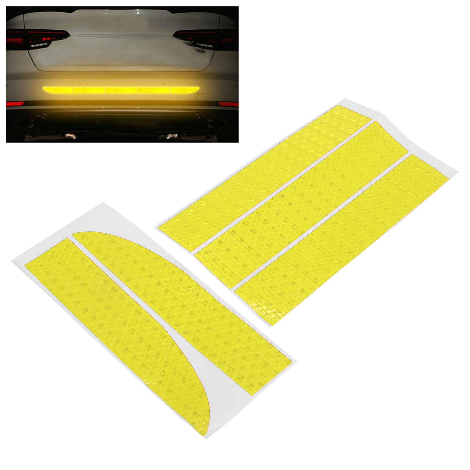 ・5PCS Strong Reflective Stripe Sticker High Intensity Night Visibility ...