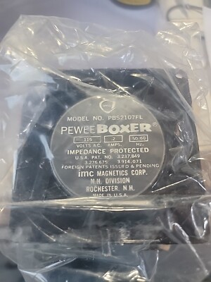 New Pee Wee Boxer Fan Model No. PBS2107FL imc Magnetics 115V .24 Amps ...