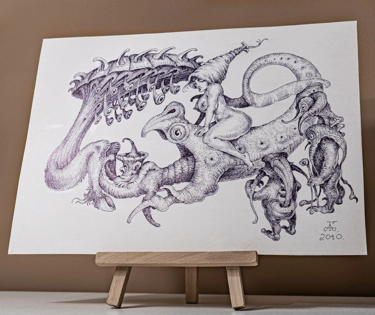 Pencil Sketches Of Mythical Creatures
