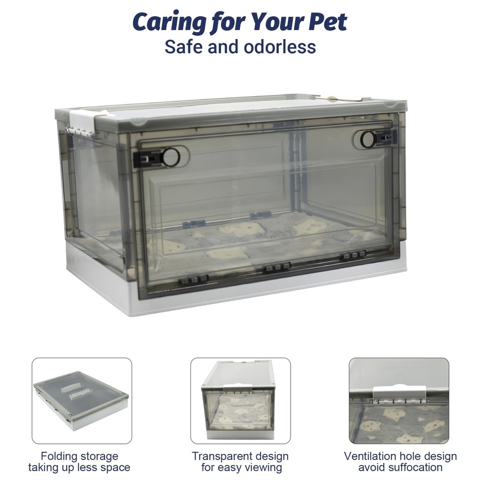 Newborn Puppy Kitten Incubator, Dog Cat Pet Atomization Oxygen ICU Box ...