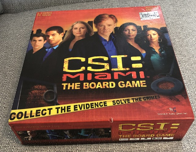 CSI Miami Crime Scene Investigation The Board Game 2005 VGC Forensic ...