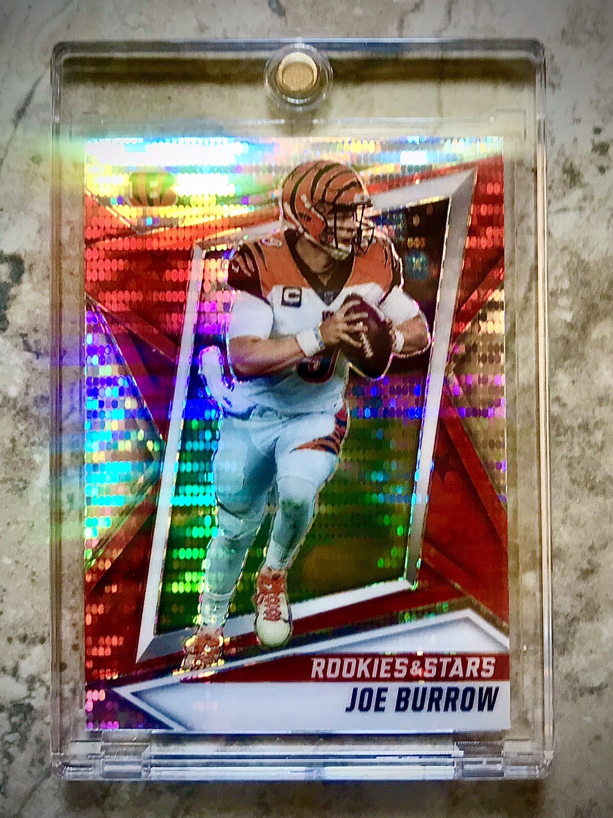 Joe Burrow Card Rookie And Star PULSAR REFRACTOR PANINI Rare - Mint NM ...