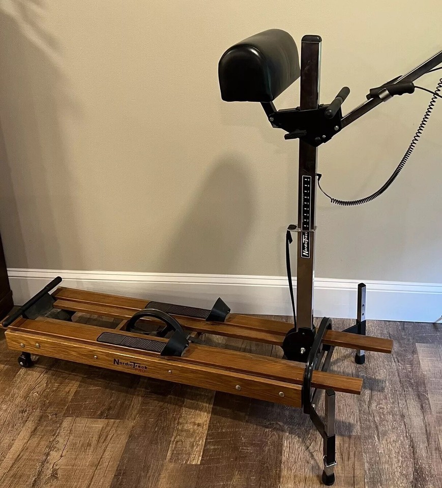 Nordic Track Pro Skied Ski Machine - Nice Condition Beautiful Wooden ...