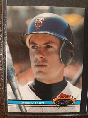 GREG LITTON GIANTS 1991 TOPPS STADIUM CLUB BASEBALL CARD #45 | eBay