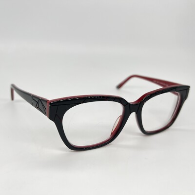 L.A.M.B. Lamb LA010 8.40 Full Eyeglass Frames Spring Square Red Black ...