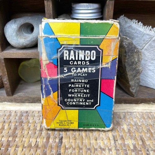 Vintage 1930s Rainbo Cards Deck with 5 games Including Fortune Telling ...