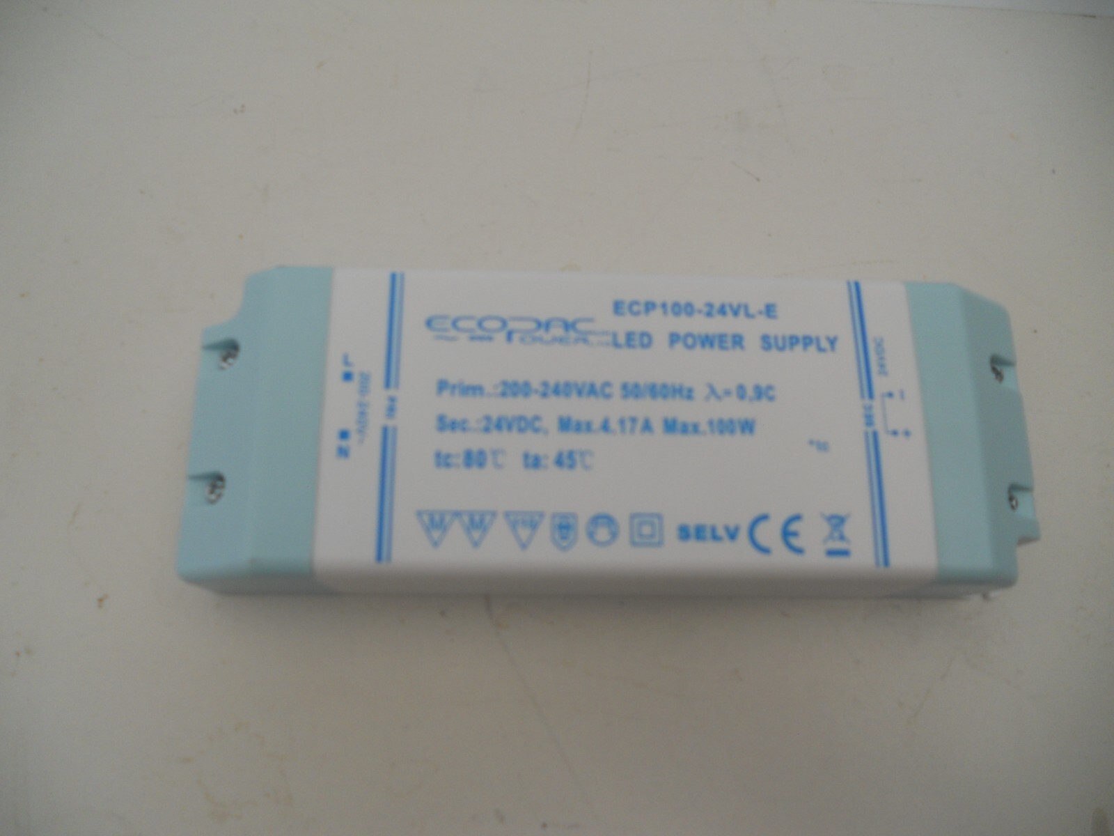 ECOPAC-ECP100-POWER SUPPLY FOR LED STRIP -24vDC-REDUCED!-QTY DISCOUNT ...