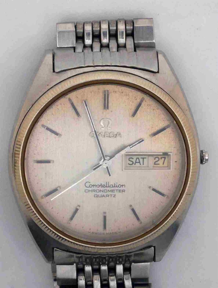 OMEGA Constellation Chrono-Quartz Gold/Steel Watch. Ref: 198.0111. Cal ...