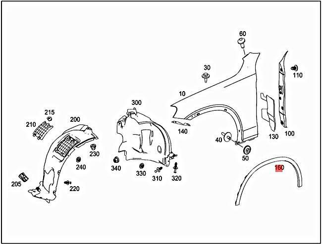 Genuine Mercedes-Benz Flare 2538850522 OEM for sale online | eBay