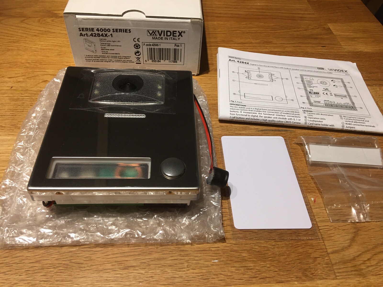 videx Art. 4284X-1 4000 Series 1 Button Video Speaker Unit Module ...