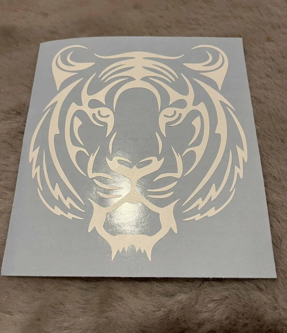 Tiger 5x5" Permanent vinyl decal sticker, car or home wall decoration ...