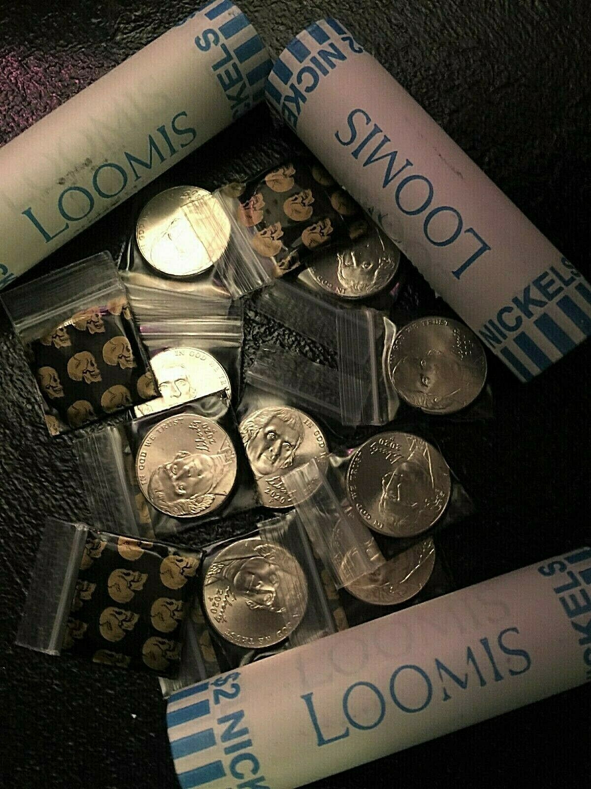 (1x) 2020 p 5c 💥 BU five CENt JeffeRSON 💥 UNCiRCuLAted fROM LOomis bANk ...