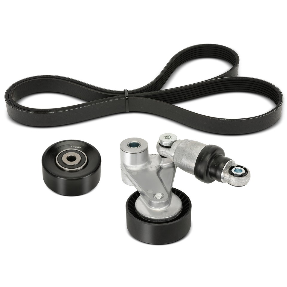 3Pcs Serpentine Belt Drive Component Kit for Hyundai Santa Fe Azera Kia ...