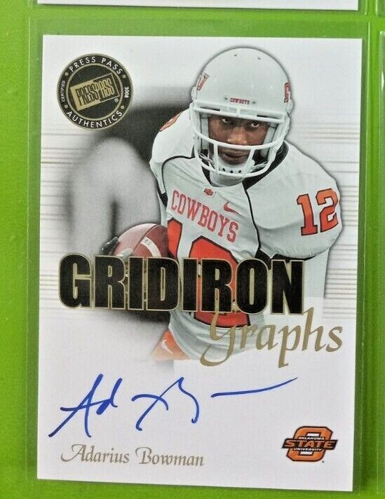 ALL AUTO AUTOGRAPH RC ROOKIE NCAA NFL FOOTBALL NEBRASKA OKLAHOMA STATE ...