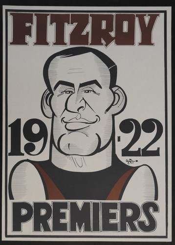 1922 Fitzroy Premiers Weg poster Chris Lethbridge Lions Premiership ...