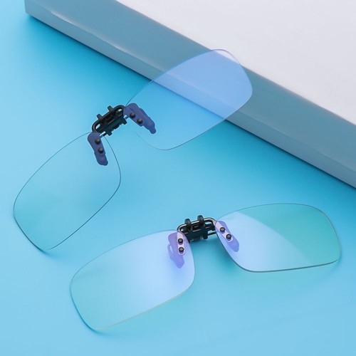 Eye Glasses With Clip Computer Glasses Without Frame Anti Blue Light ...